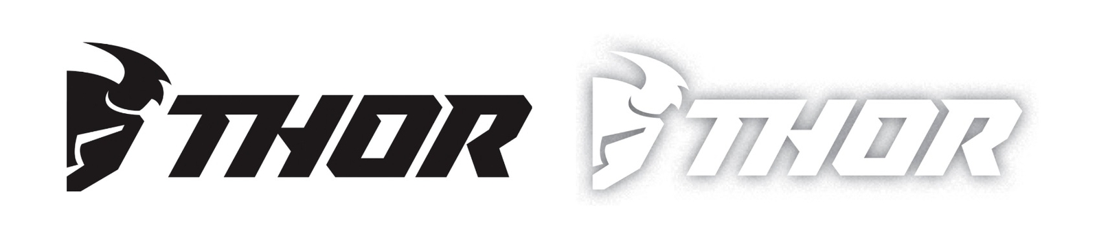 Thor Die-Cut Decals Black/White 3" | eBay