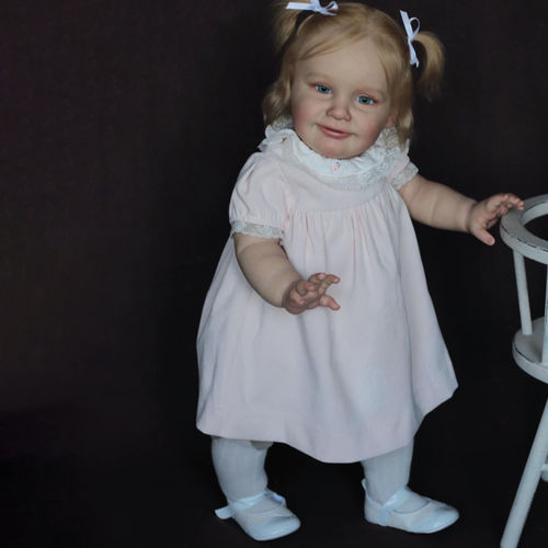24 inch Lifelike Reborn Baby Dolls 24inch Toddler ZOE Cloth Doll Girl ...