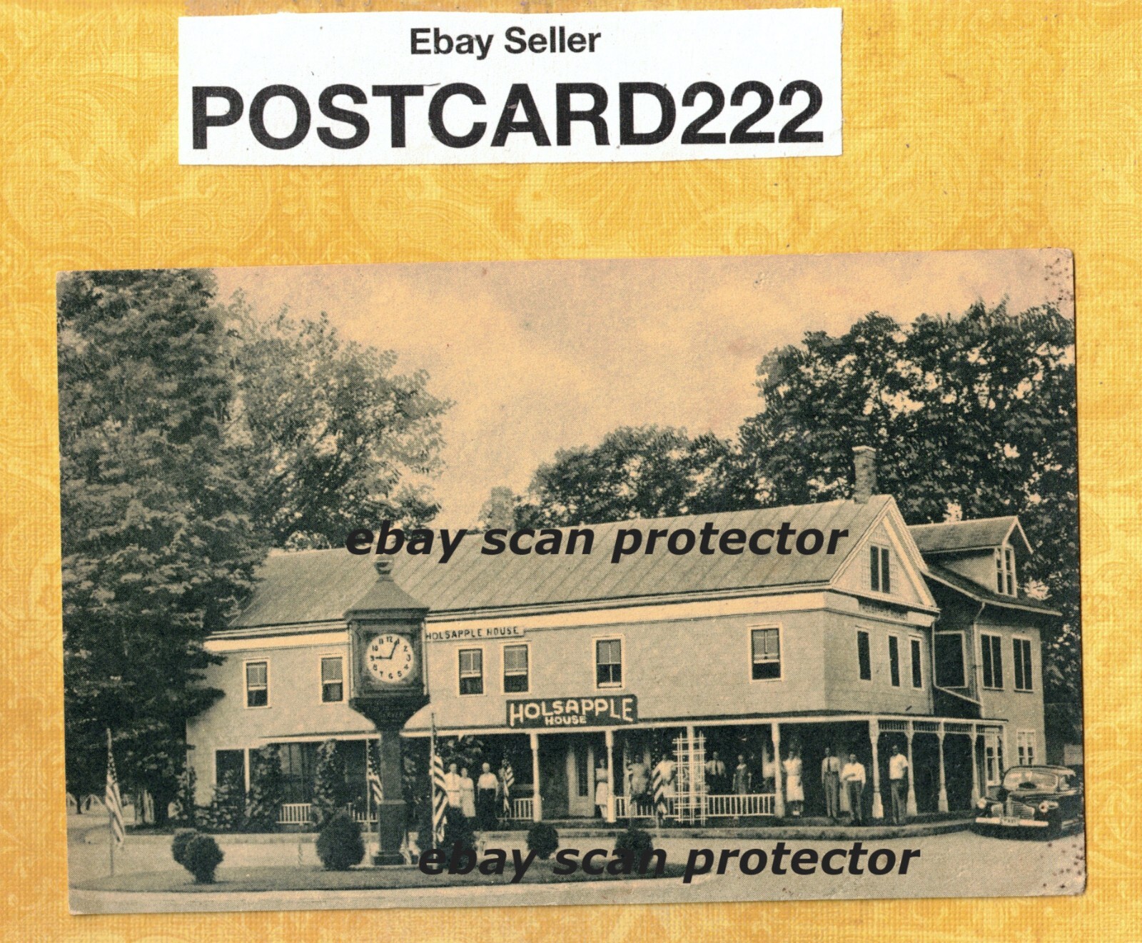 NY Copake 1940s era vintage postcard HOLSAPPLE HOUSE HOWARD CORRIGAN ...