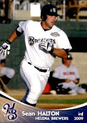 2009 Helena Brewers Grandstand 15 Sean Halton Fresno California CA ...