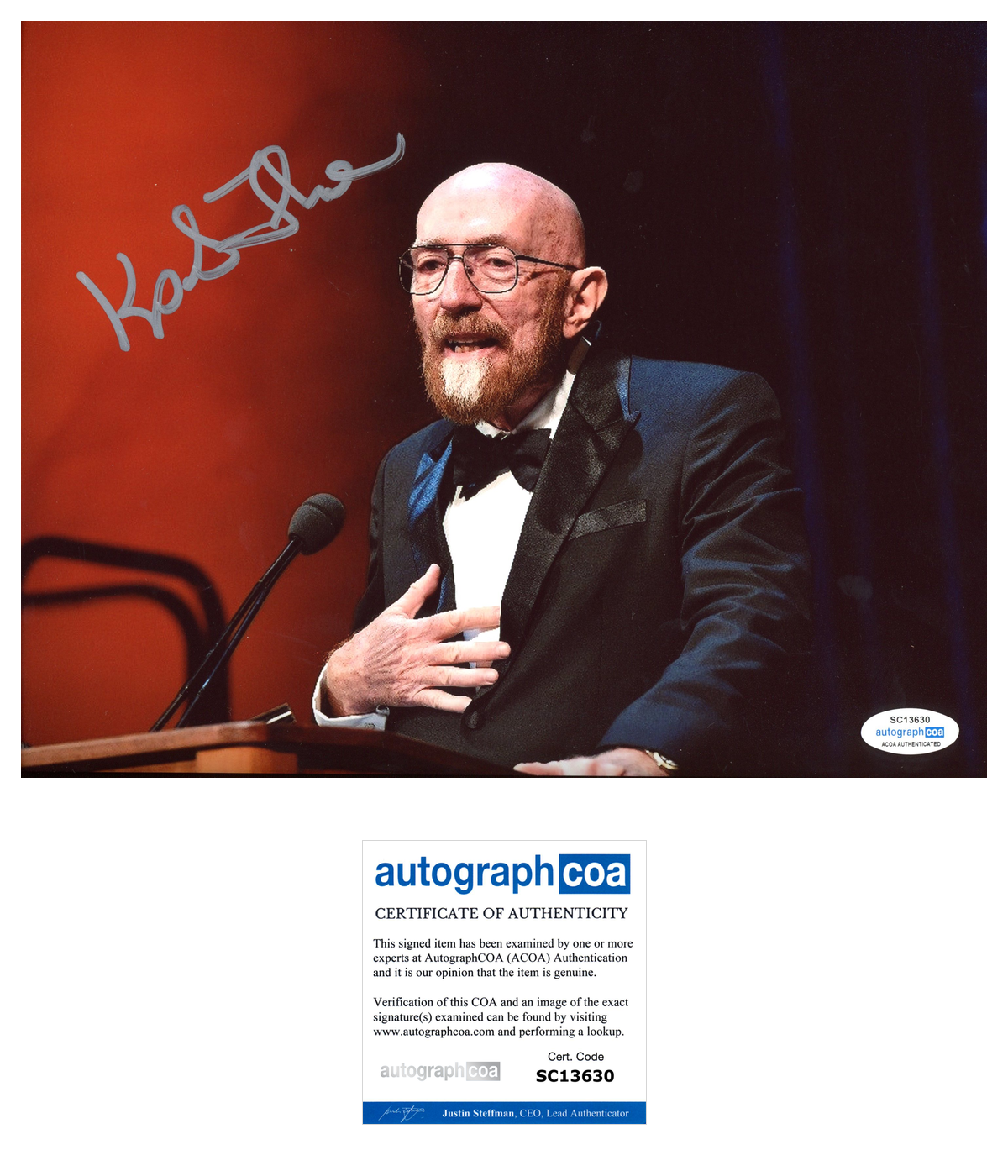 KIP THORNE SIGNED AUTOGRAPHED 8x10 PHOTO NOBEL PEACE PRIZE PHYSICIST B ...
