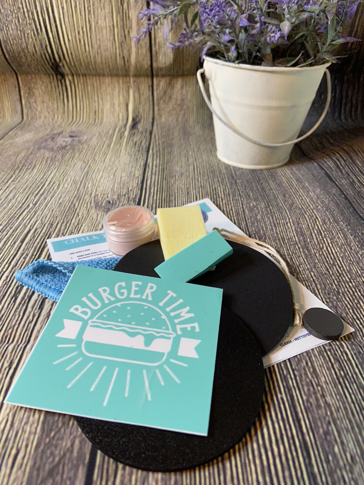 Chalk Couture Mini Kit With 2 Surfaces, 1 Transfer, 1 Paste, Squeegee ...