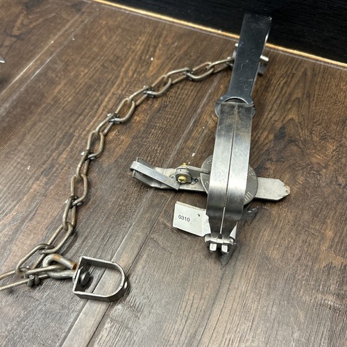 Duke Traps 4 In. Jaw Spread Steel Long Spring Mink & Muskrat Trap 0310 ...