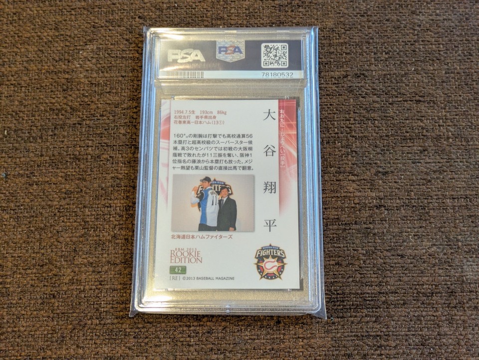 2013 Shohei Ohtani BBM Rookie Edition RC Pitching #42 PSA10 GEM MINT Card Nippon | eBay