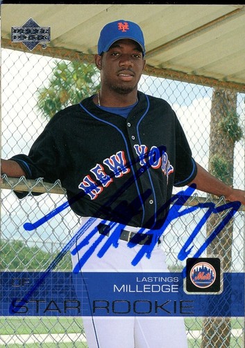 2003 Upper Deck LASTINGS MILLEDGE Signed Card autograph auto mets | eBay
