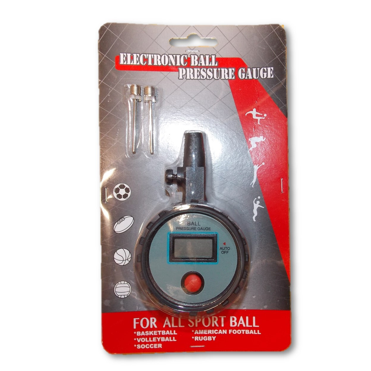 Digital Sport Ball Pressure Gauge With Pump Needles | eBay