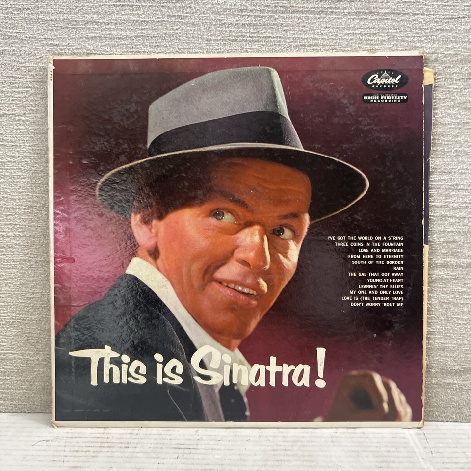 Frank Sinatra This Is Sinatra! Vinyl LP Record 1957 Capitol T-768 USA ...