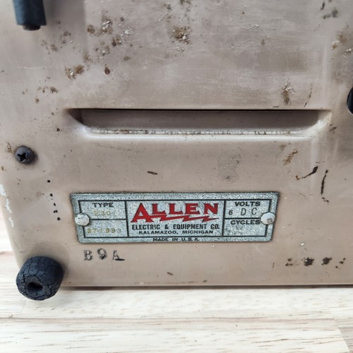 Vintage Allen Electric Co Condenser Tester Model E-301 UNTESTED | eBay