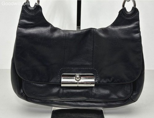 Authentic Coach Kristin Black Leather Hobo Shoulder Bag w/ COA # 16931 ...