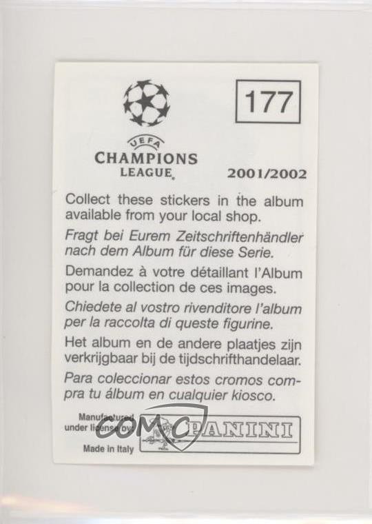 2001 Panini UEFA Champions League Album Stickers Phil Neville Philip ...