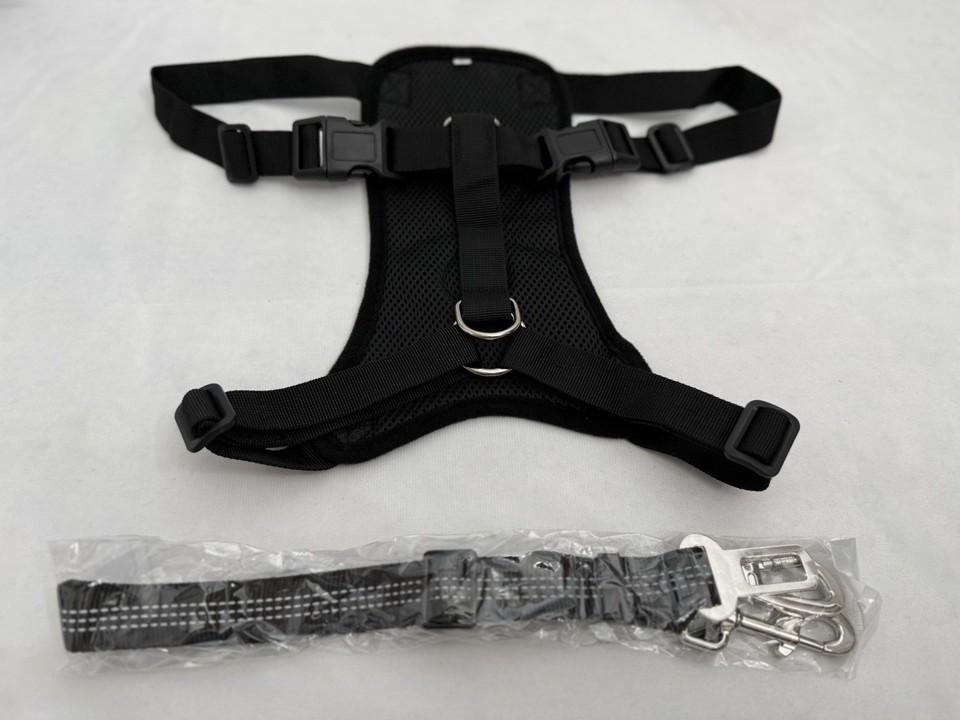 Nasjac Dog Car Harness with Seat Belts for Travel Black Size L | eBay UK