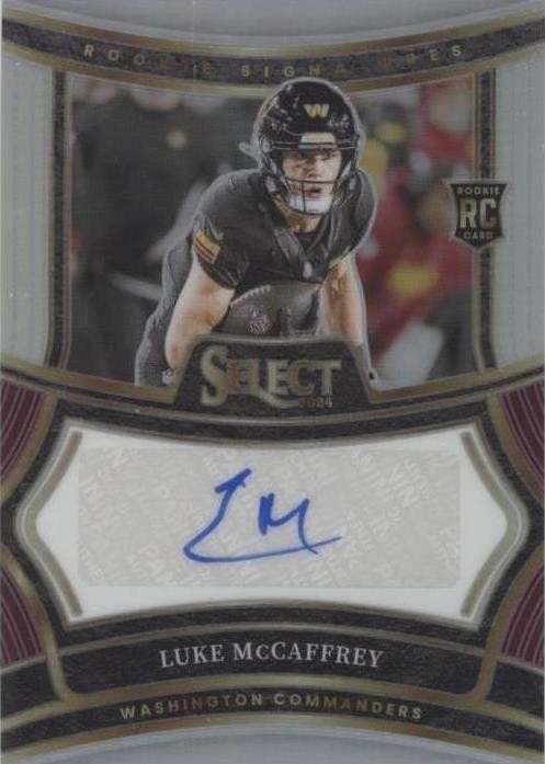 2024 Panini Select - Rookie Signatures Luke McCaffrey #RSP-LMY Silver ...