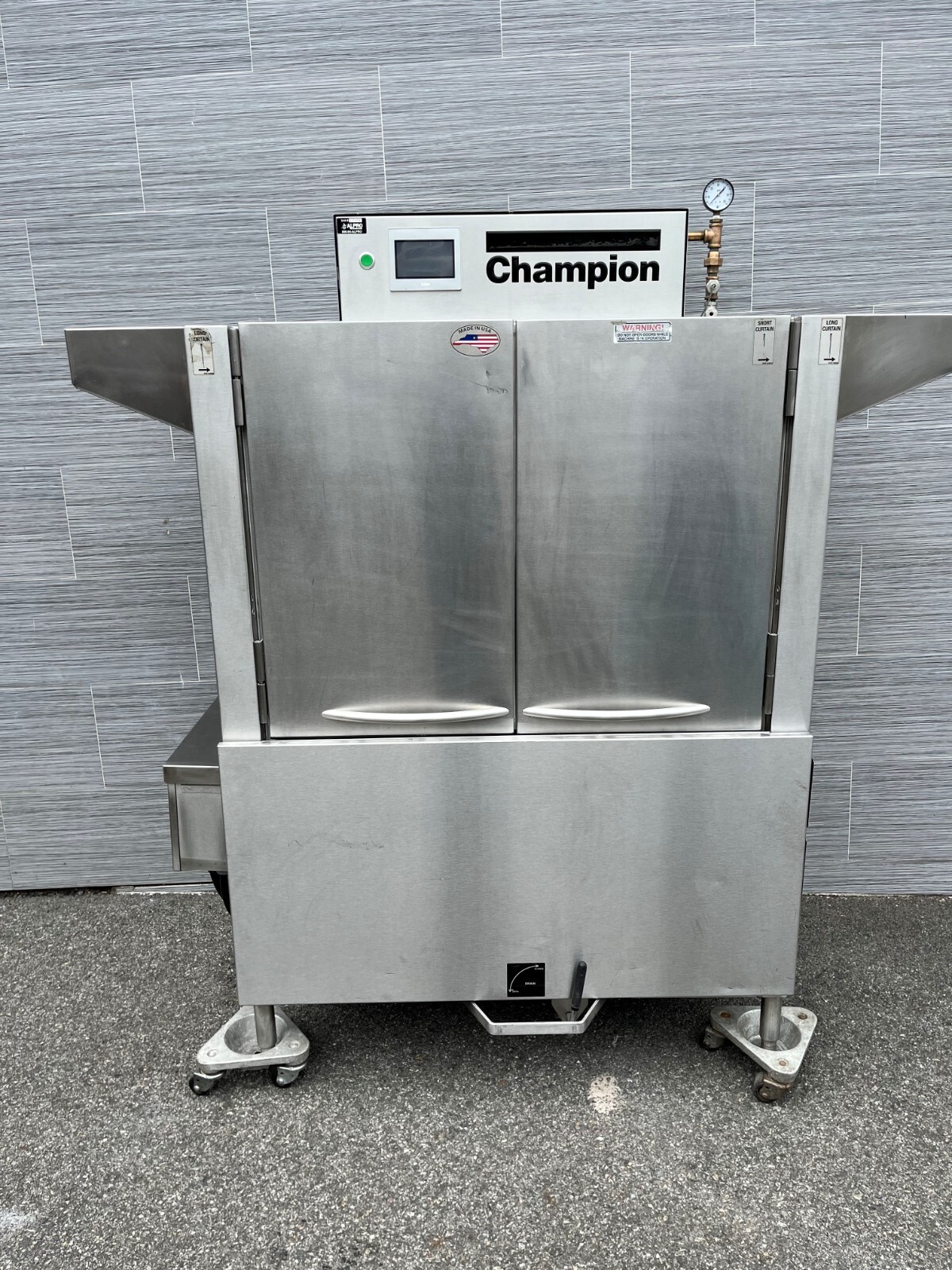 Champion 44 Pro Series High Temp Rack Conveyor Dishwasher | eBay