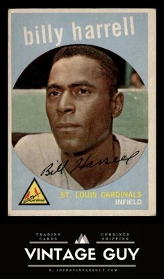 1959 Topps #433 Billy Harrell Vintage St. Louis Cardinals Baseball Card ...