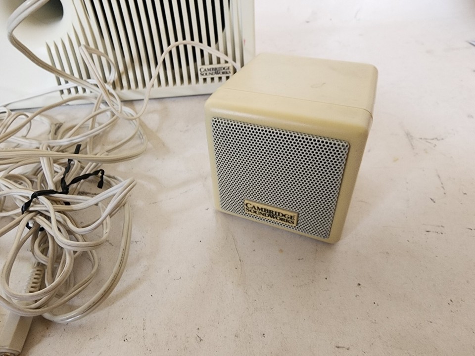 Cambridge Soundworks Multi-Media Speakers Subwoofer PC Works By Henry ...