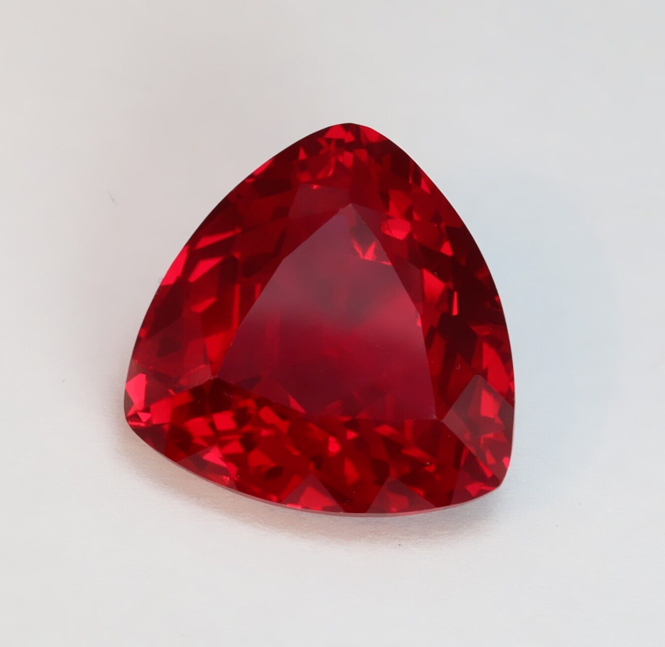 Natural Red Ruby Stunning Trillion Shape 13.00 Ct CERTIFIED Rare Loose ...