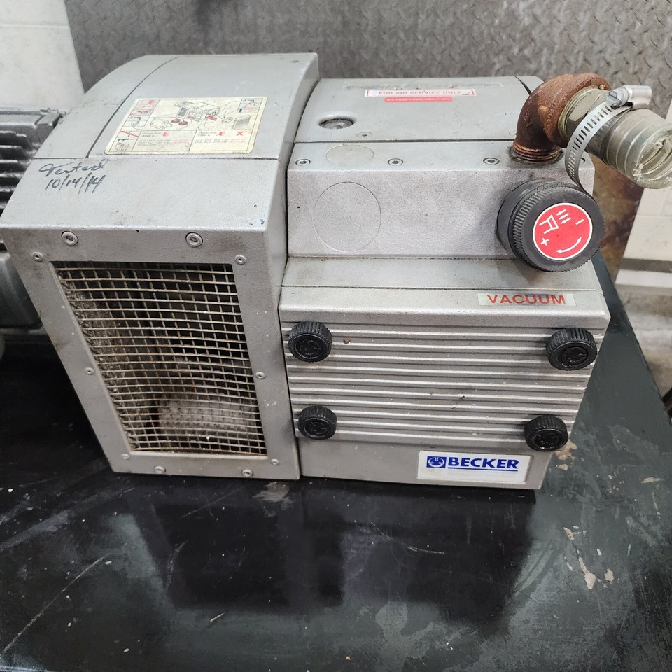 Becker 5HP KVT3.80 Rotary Vane Vacuum Pump Motor #2 48SCFM | eBay