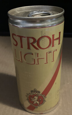 Vintage Stroh Light Beer Can Empty | eBay