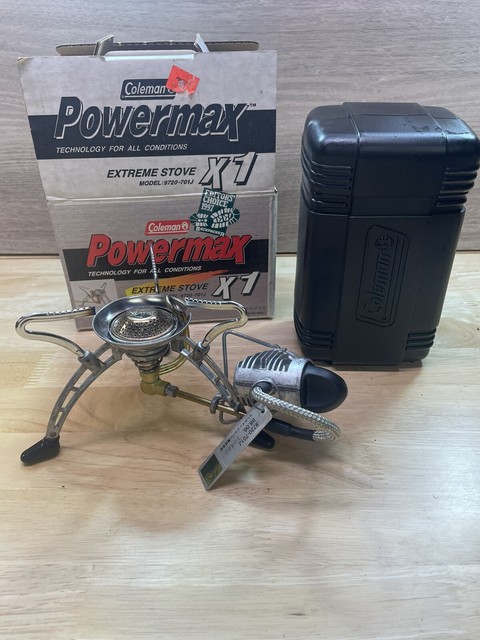 Coleman PowerMax Fuel X1 Extreme Stove 9720 W/ 7 Full Cans Peak1 NOS ...