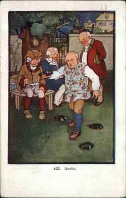 Colonial Men Playing Quoits Game c1910 Vintage Postcard | eBay