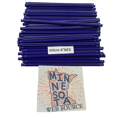 100 MICRO Knex Purple Rods 3.6" - K'nex Small Tiny Mini Parts | eBay