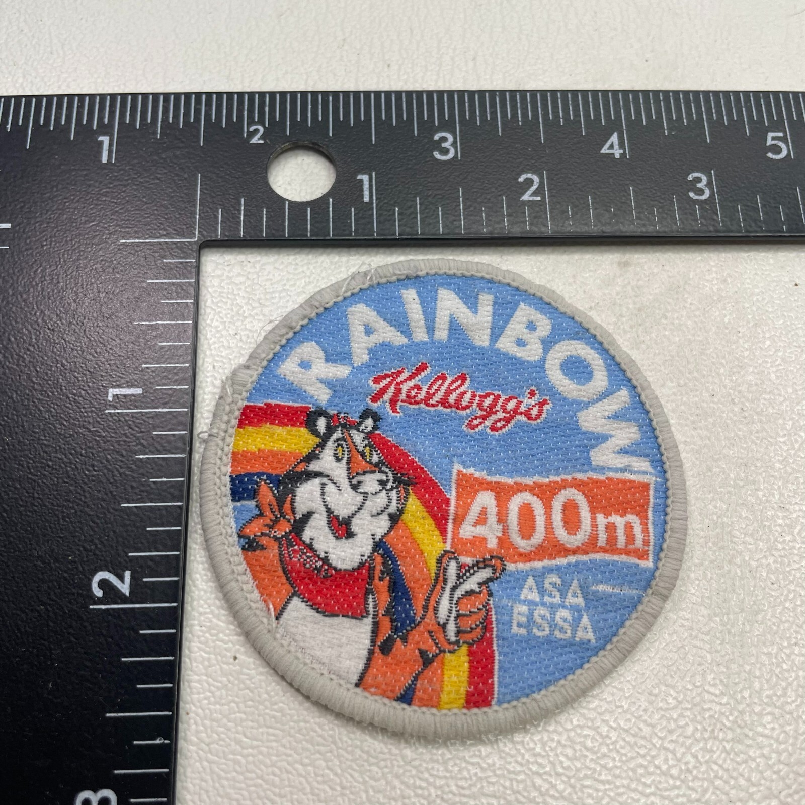 Vtg TONY THE TIGER KELLOGGS FROSTIES CEREAL 400m SWIM Patch 2OU7 | eBay