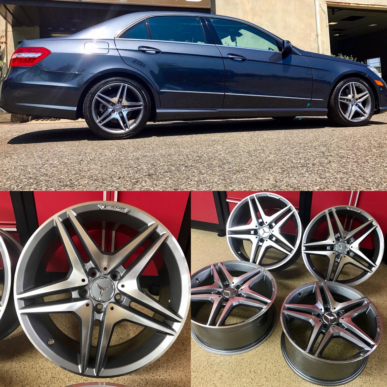 18 INCH MERCEDES E63 NEW RIMS WHEELS SET 4 FITS E350 E300 E550 C300 ...