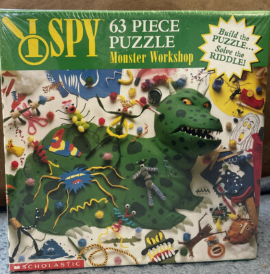 I SPY MONSTER PUZZLE 63 PCS SCHOLASTIC SUPER FUN!! | eBay