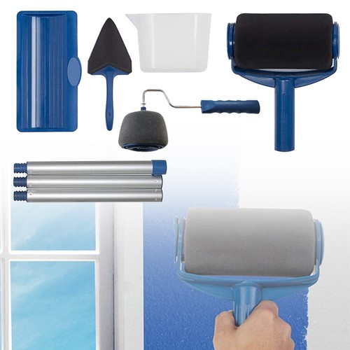8PCS Paint Runner Pro Brush Set Painting Roller Wall Painting Handle ...