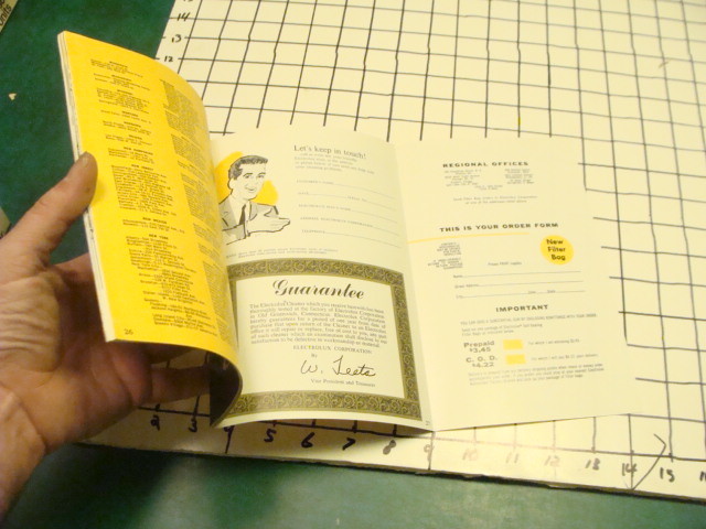 vintage brochure - ELECTROLUX Cleaner Model G - Vacuum 26pgs | eBay