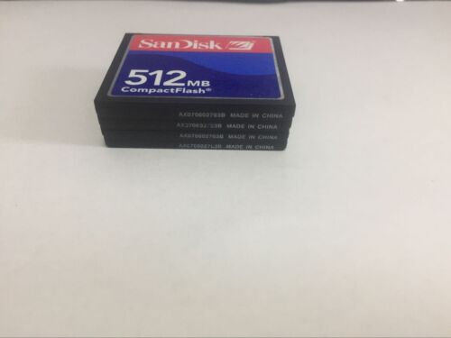 5PCS 512MB Sandisk Compact Flash Card 512MB CF Memory card SDCFJ/SDCFB ...