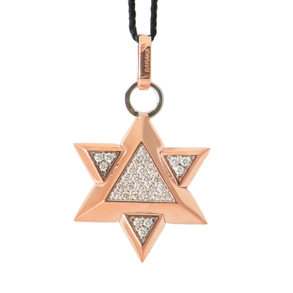 Rose Gold Star Of David