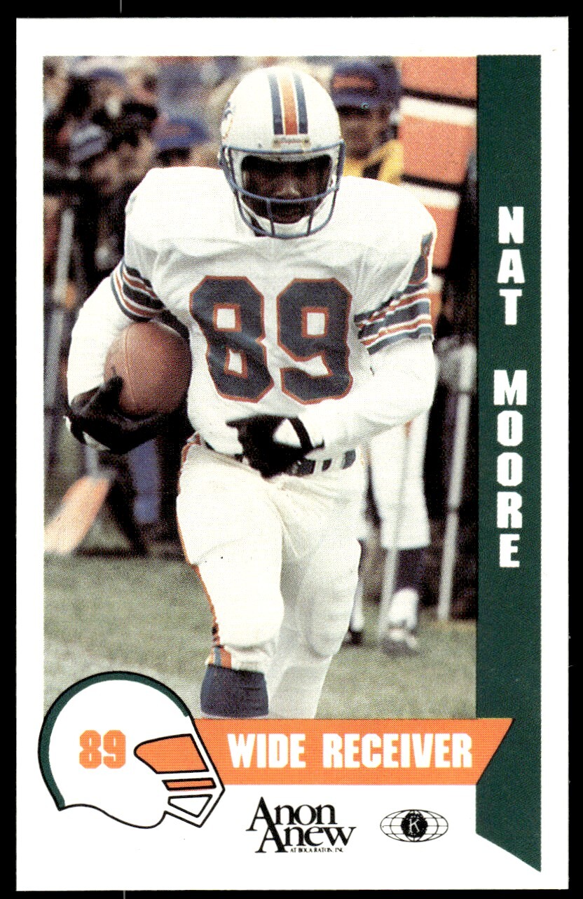 1986 Anon Anew Miami Dolphins Police Tallboy Nat Moore #13 | eBay