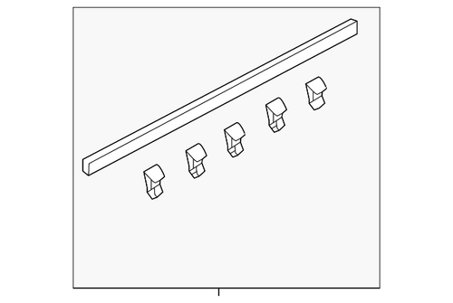Genuine 2012-2015 Honda Civic - Molding Assembly L Rear Door 72950-TR0 ...