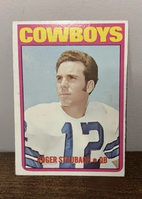 1972 Topps #200 Roger Staubach Rookie Card Dallas Cowboys HOF NFL ...