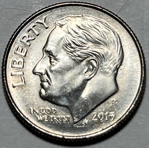2015 P/P Roosevelt Dime Errors DDO Strike Through Grease Uncirculated ...