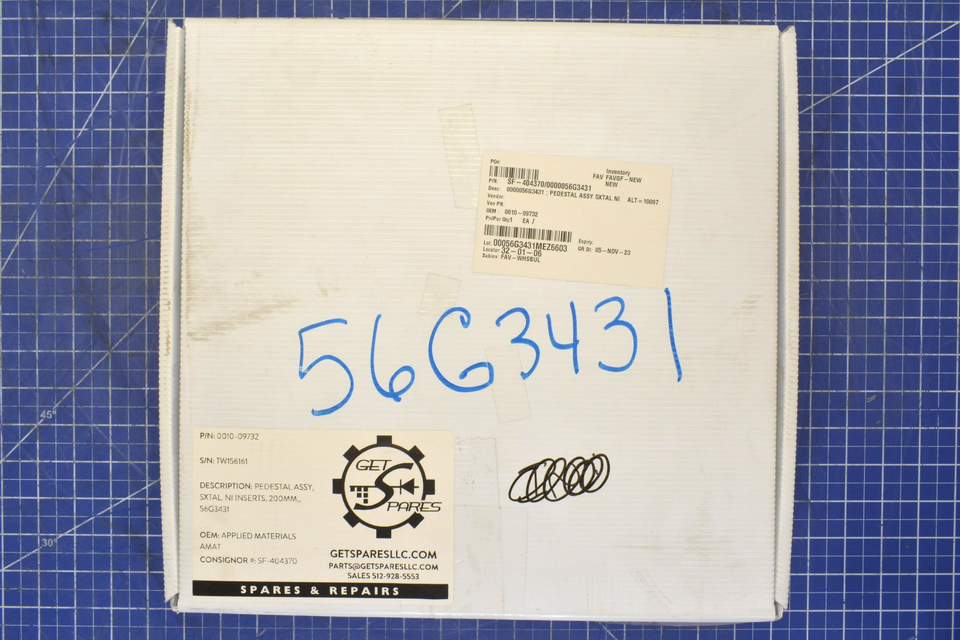 0010-09732 / PEDESTAL ASSY, SXTAL, NI INSERTS, 200MM, 56G3431 / AMAT | eBay