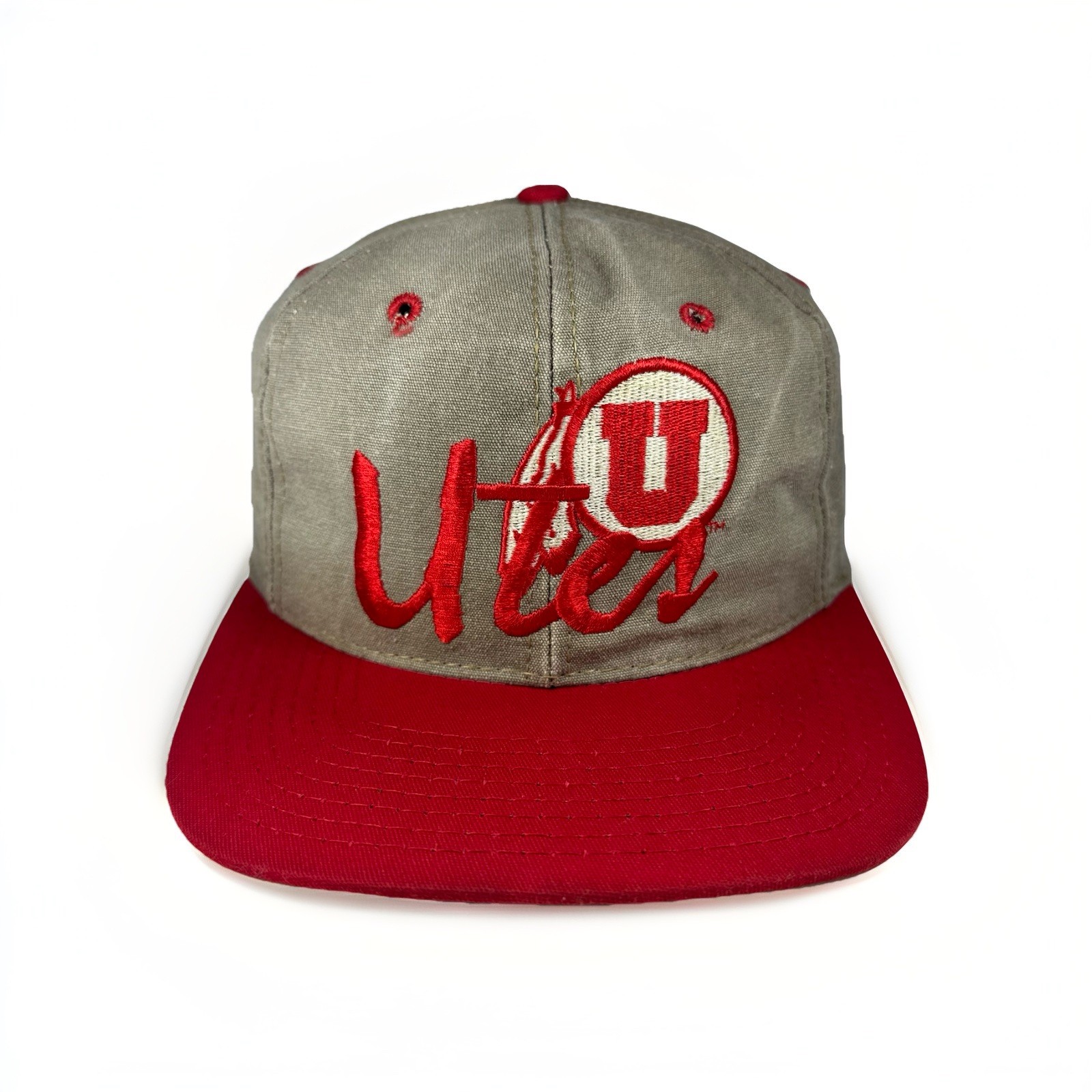 Vintage University Of Utah Utes Hat 90s Snapback NCAA… - Gem