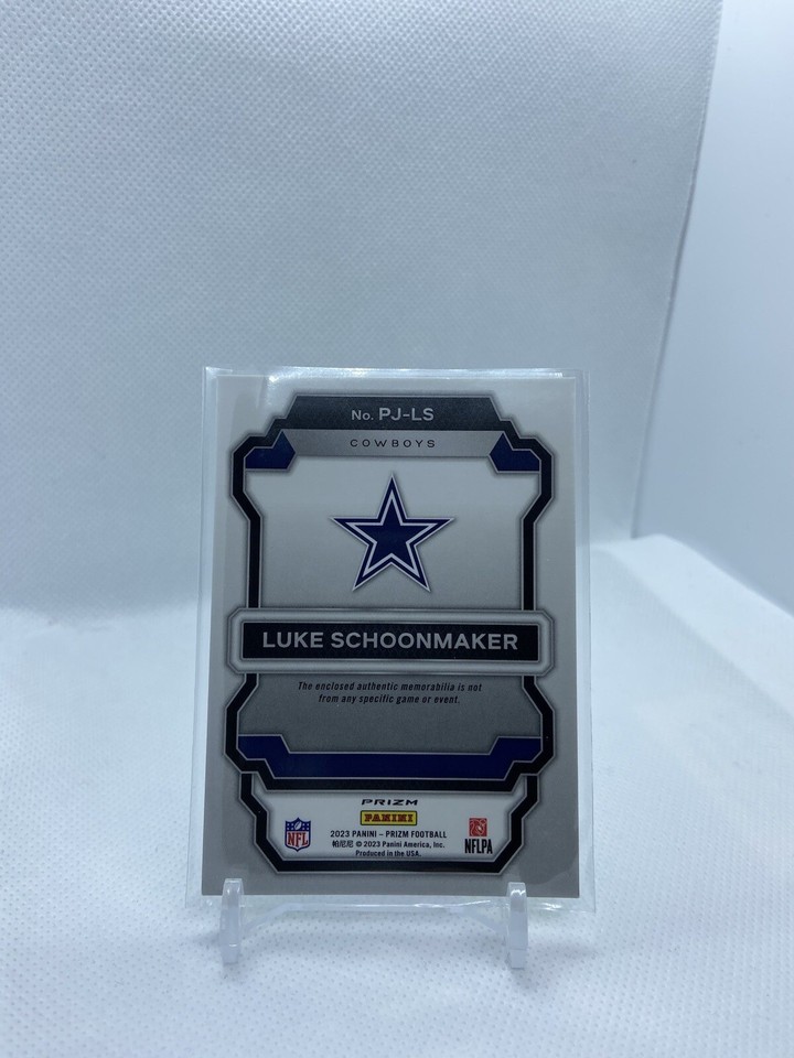 2023 Panini Prizm Luke Schoonmaker Premier Jersey Neon Green Pulsar RC ...