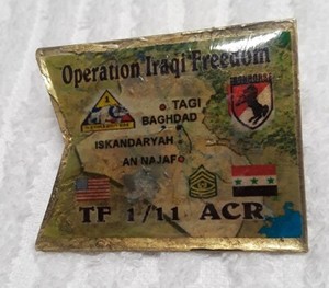AUTHENTIC TF 1/11 11TH ACR in IRAQ OIF FT. IRWIN OPFOR OIF RARE ...