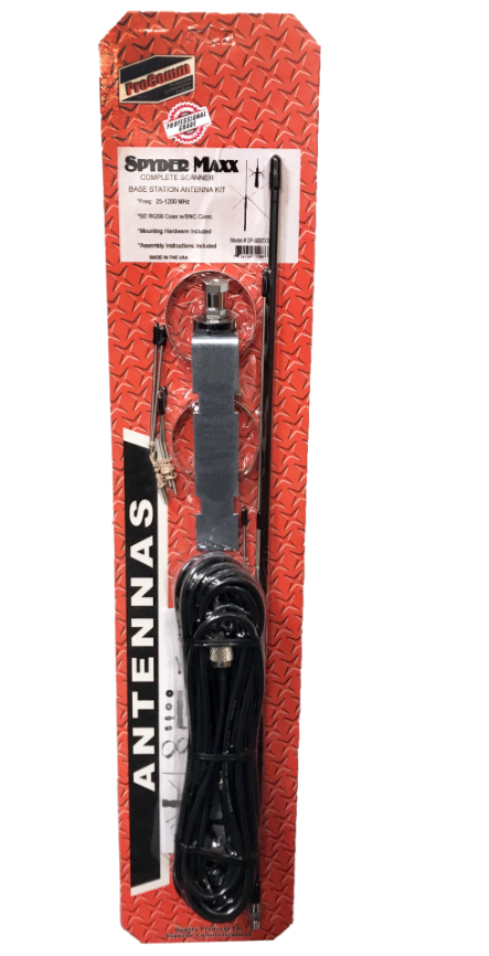 Procomm SPIDER Maxx Base Station Scanner Antenna with 50' .Coax Bnc NEW ...