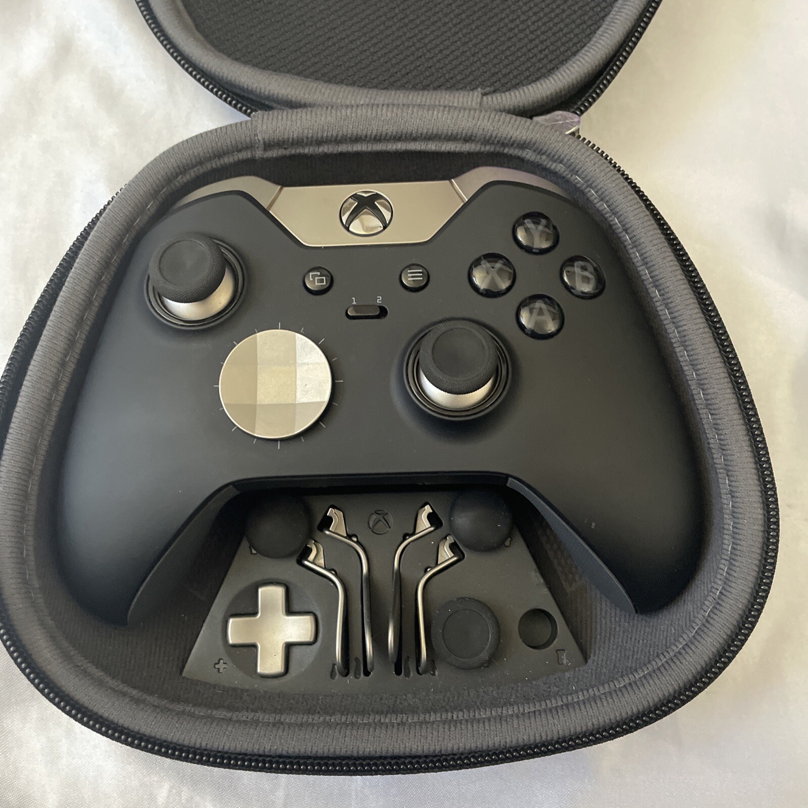 Xbox One Black Elite Wireless Controller Series 1 MODEL1698 with case ...