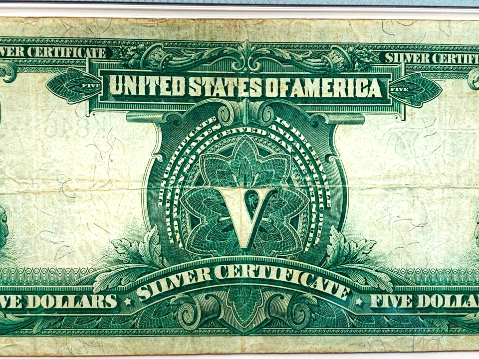 1899 $5 Silver Certificate - Fr. 275 - Indian Chief Note Graded PMG 25 ...