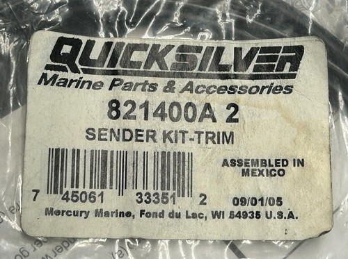US29J Mercury 821400A 2 Superseded 8M0098264 Trim Sender - Starboard ...