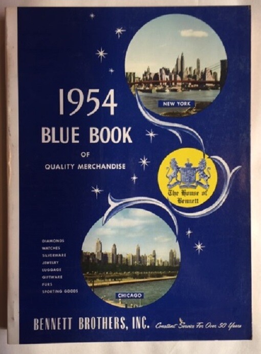 VINTAGE BENNETT BROTHERS BLUE BOOK OF QUALITY MERCHANDISE 1954 | eBay