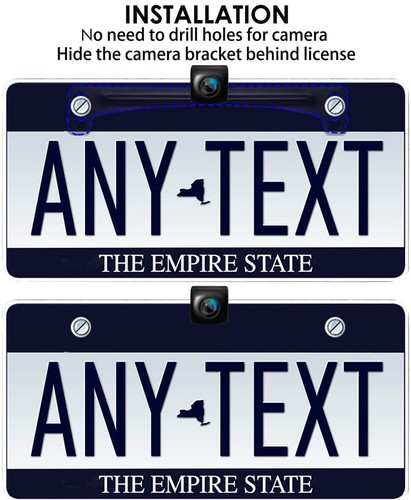 Car Rear View Reverse Backup Camera FHD License Plate Night Vision ...