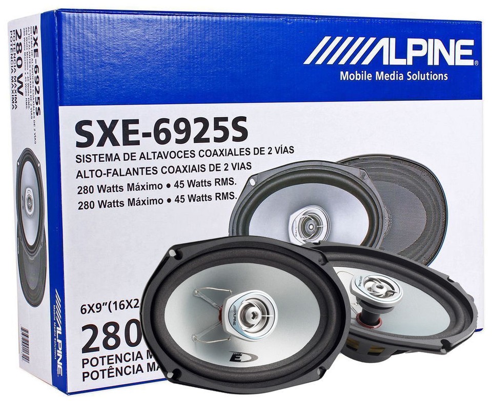 2 Paires Alpine SXE-6926S 280W 6x9" 2-Way Type-E Series Coaxial ...