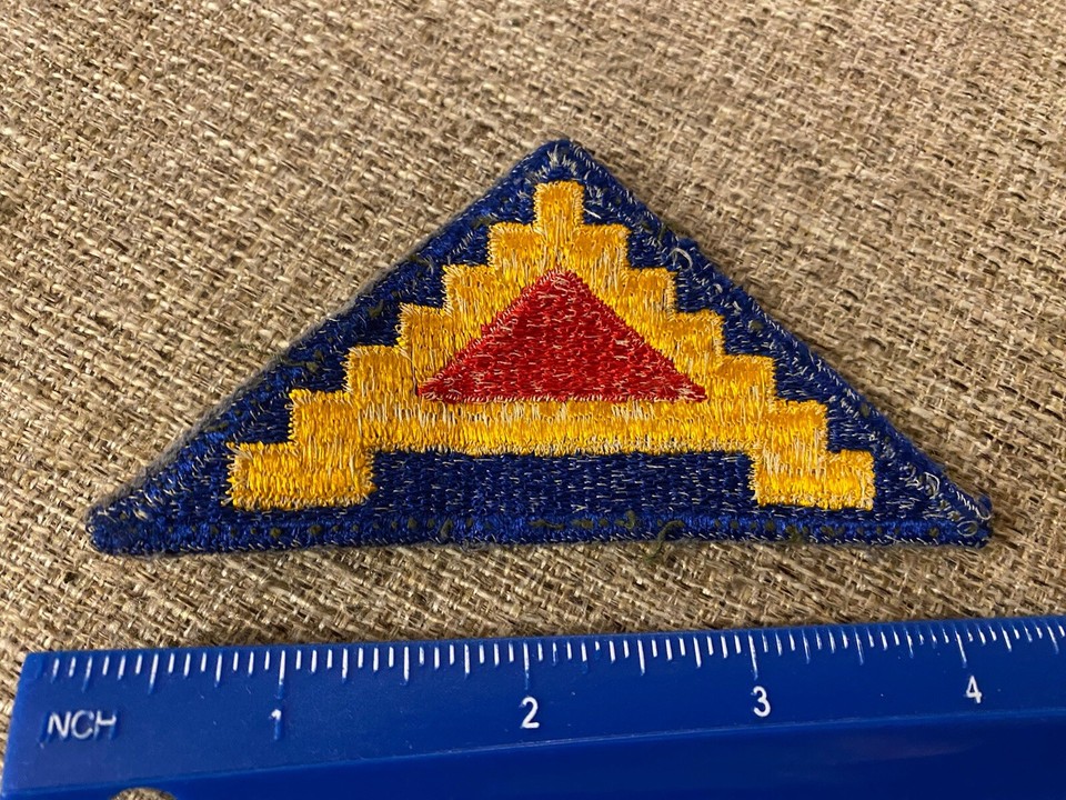US Army 7th Army Triangle Red Blue Yellow Patch INV4414 | eBay