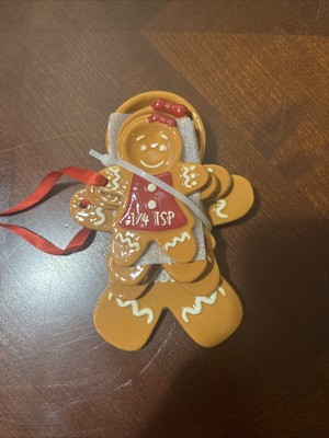 Holiday Time Gingerbread Family Ceramic Measuring Spoon Set 4pc ...