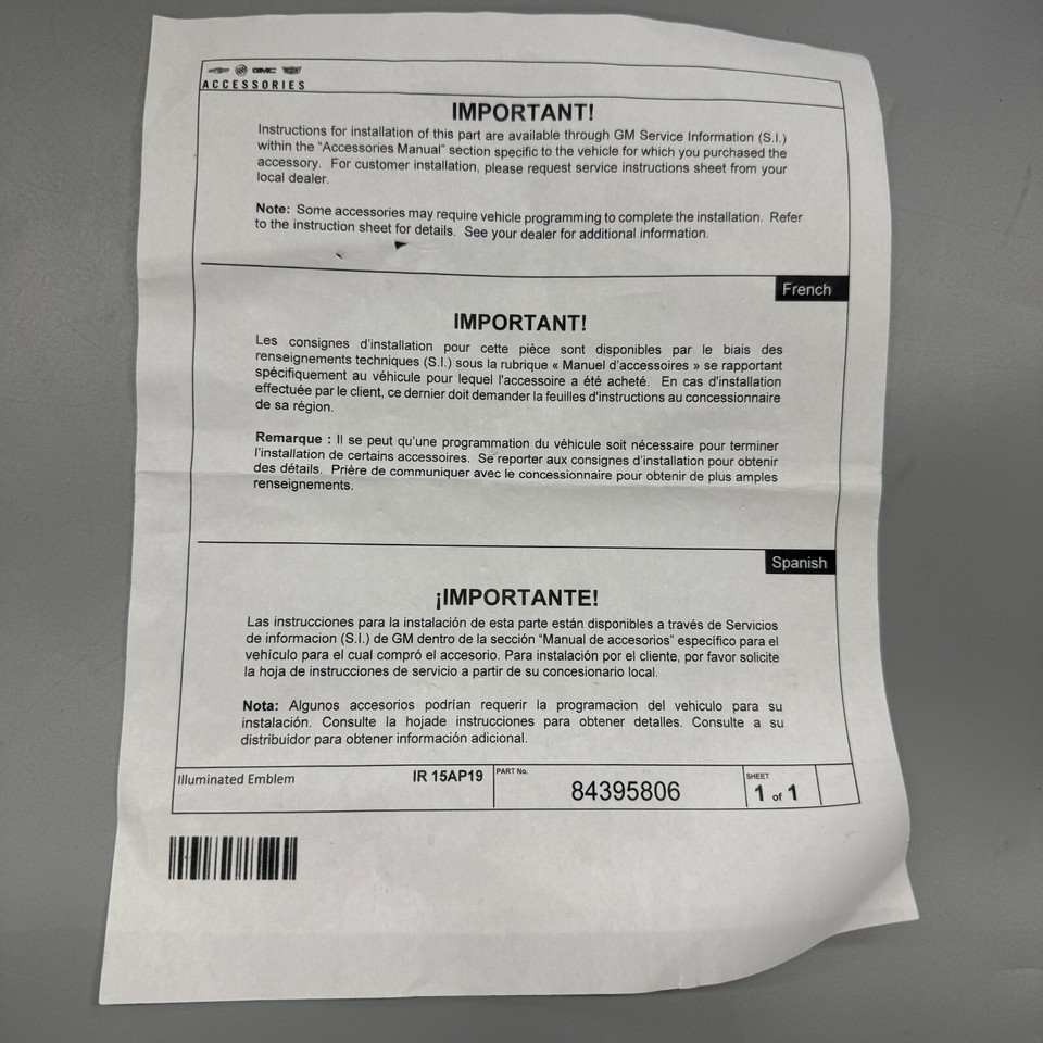 21-24 Suburban & Tahoe Illuminated Bowtie Emblems in Black GM OEM NEW ...